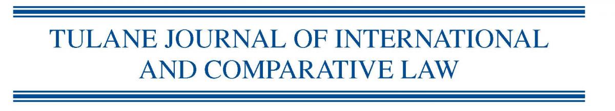 About the Journal | Tulane Law School